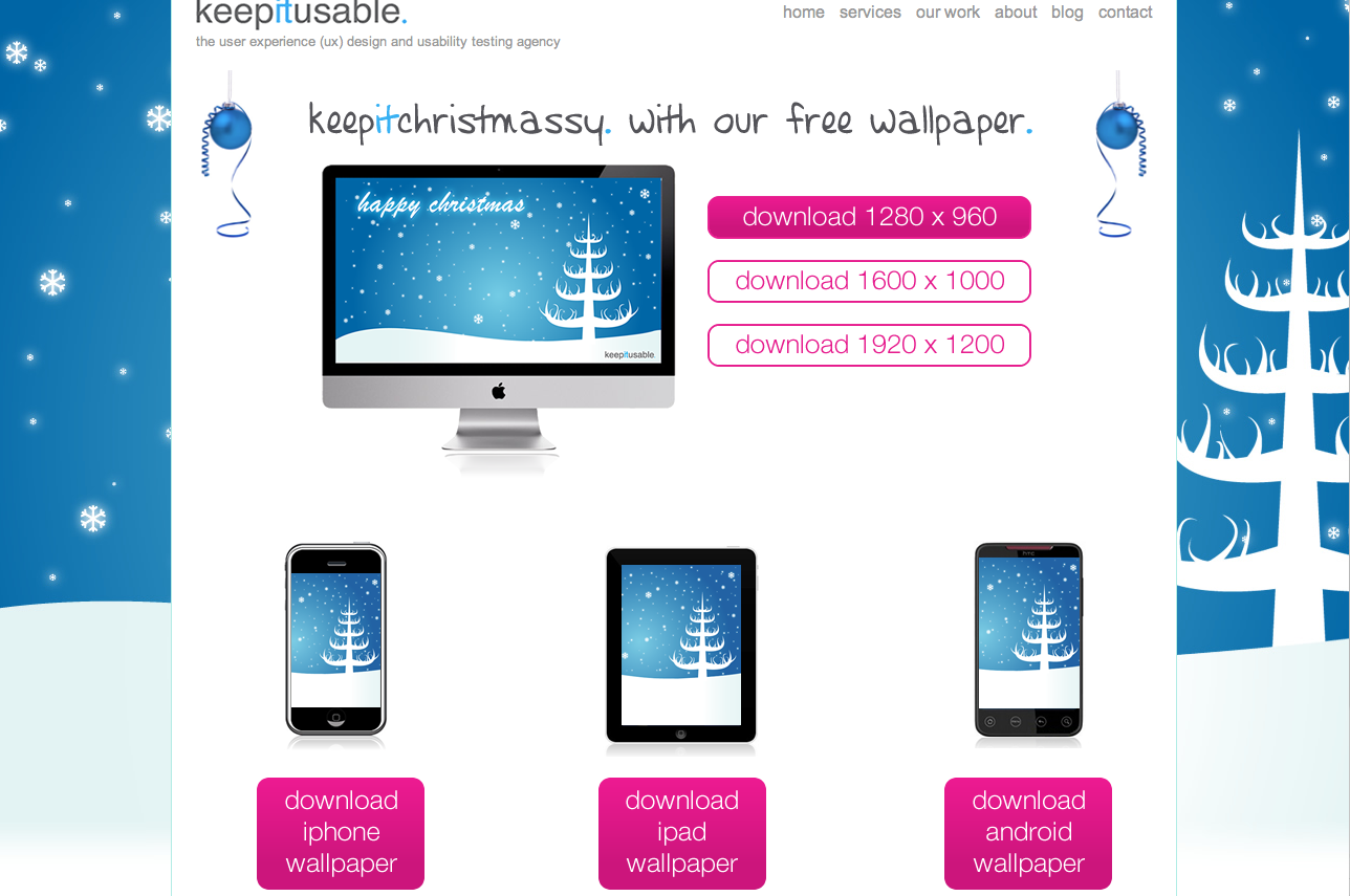 Exclusive christmas wallpaper – Lisa Duddington